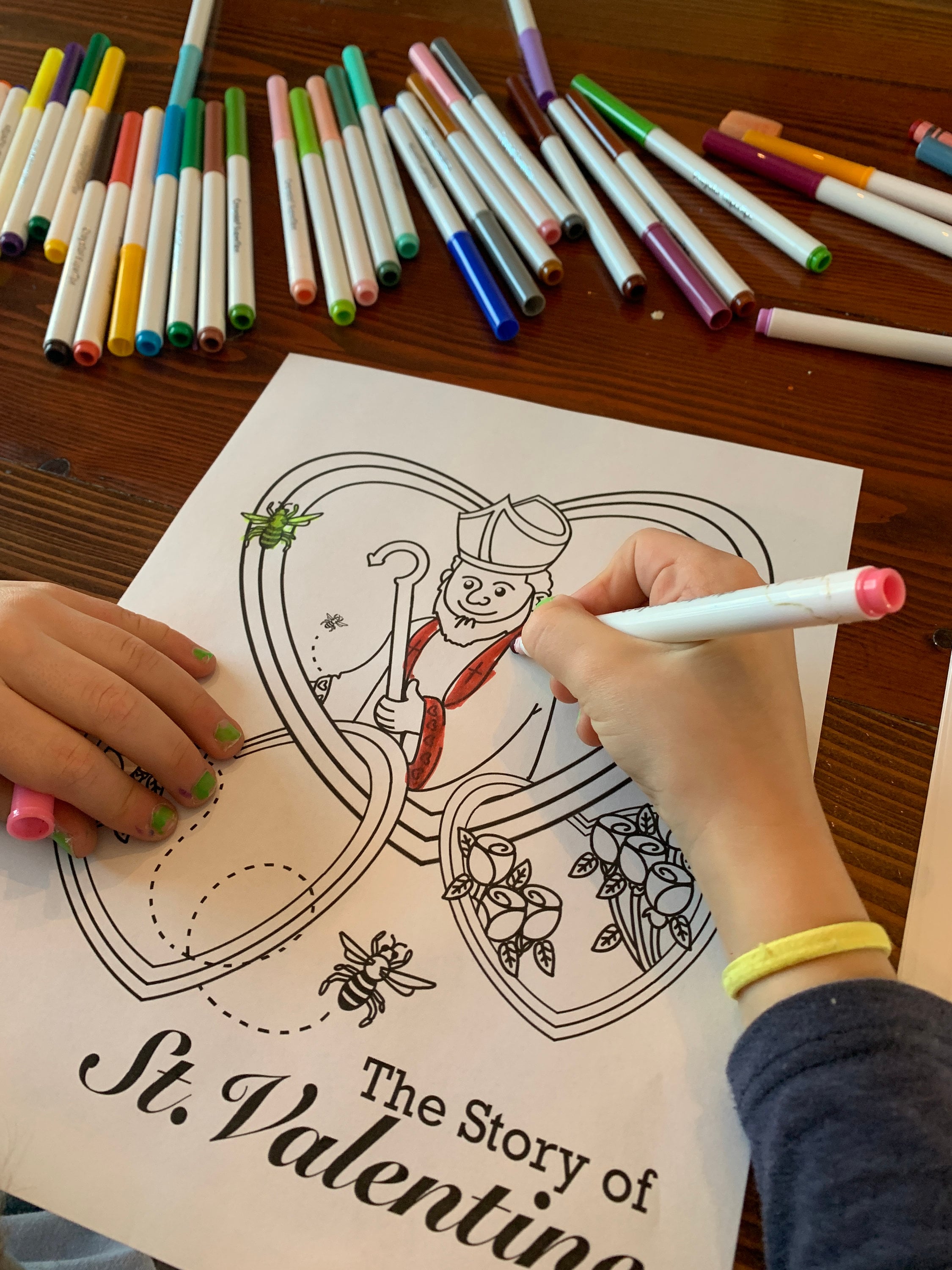 The Story of St. Valentine Coloring and Learning Book for - Etsy