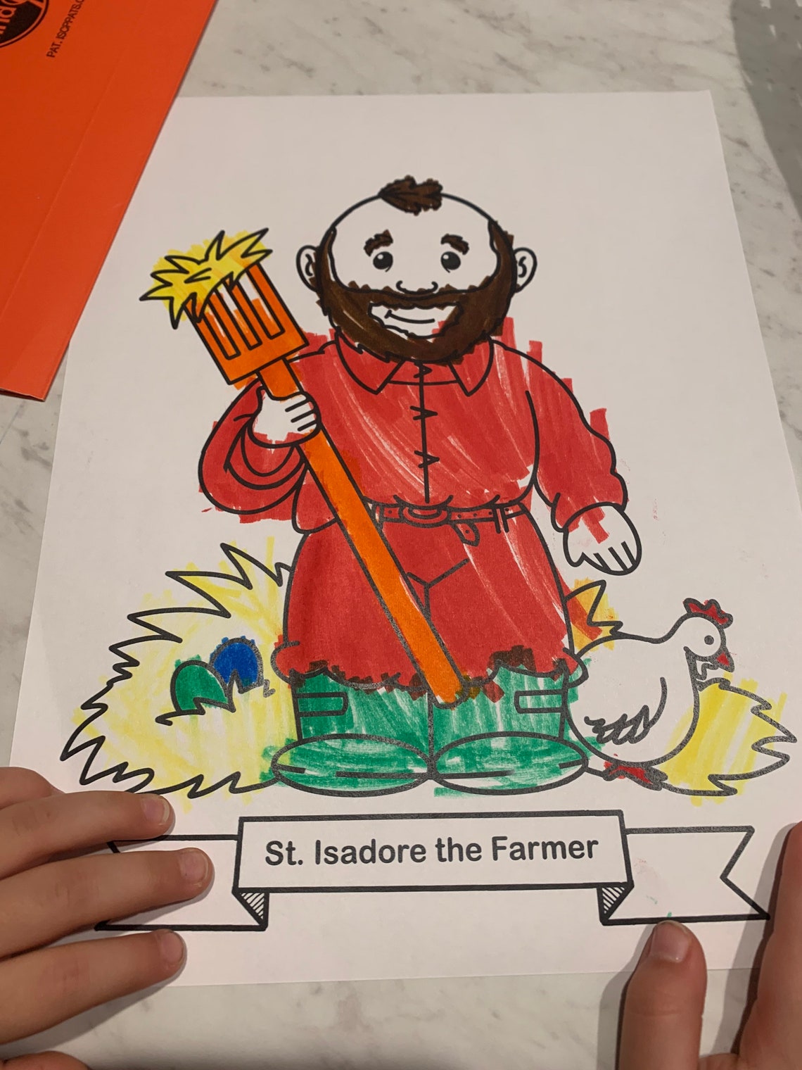 St. Isadore the Farmer Coloring Page for Catholic Kids - Digital ...