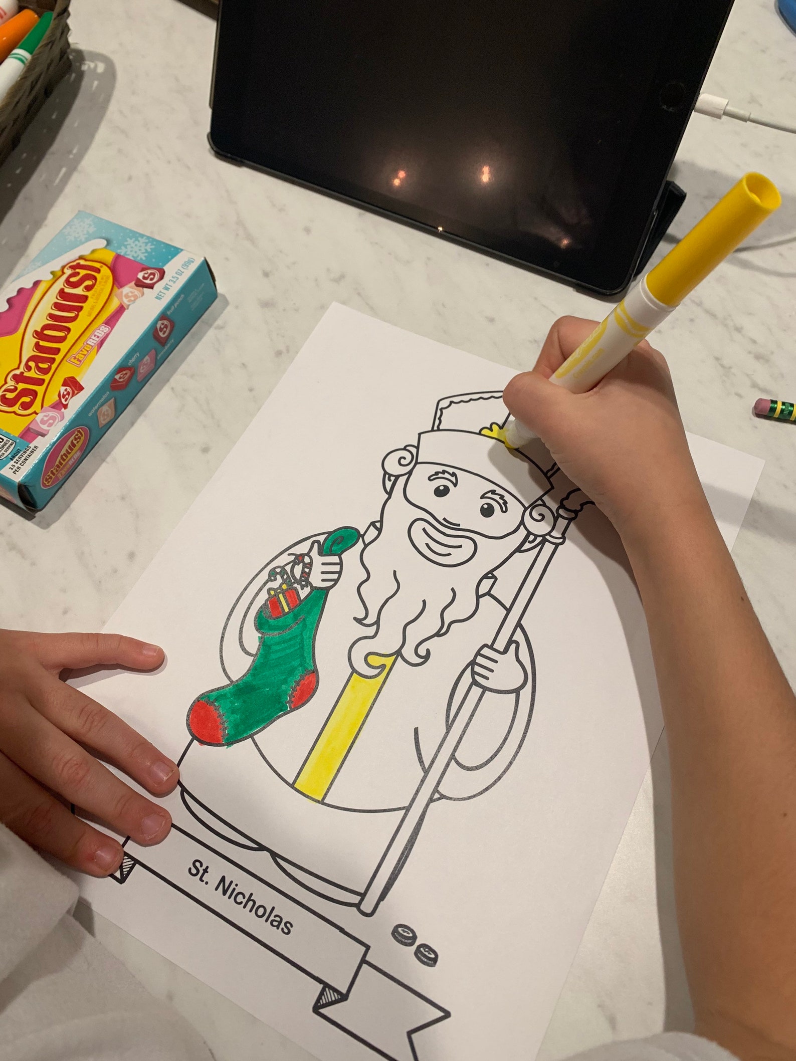 St. Nicholas Coloring Page for Catholic Kids - Digital Download - Print ...