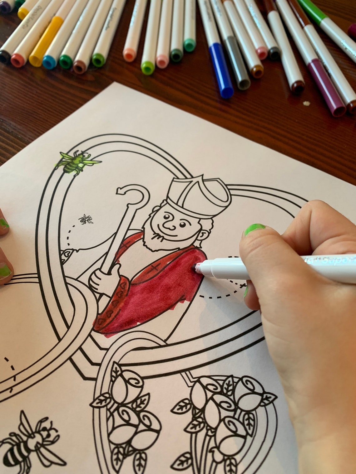 The Story of St. Valentine Coloring and Learning Book for - Etsy