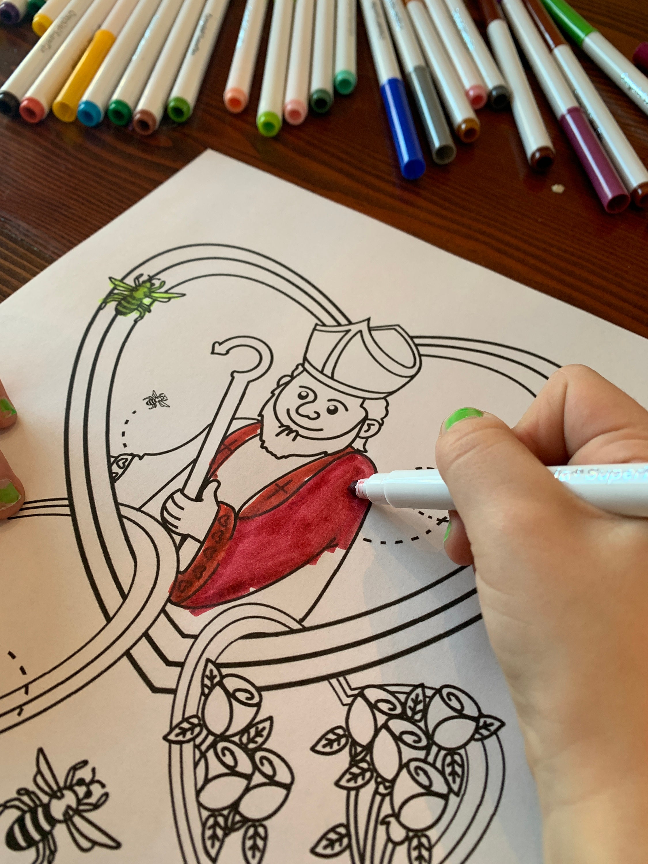 The Story of St. Valentine Coloring and Learning Book for - Etsy