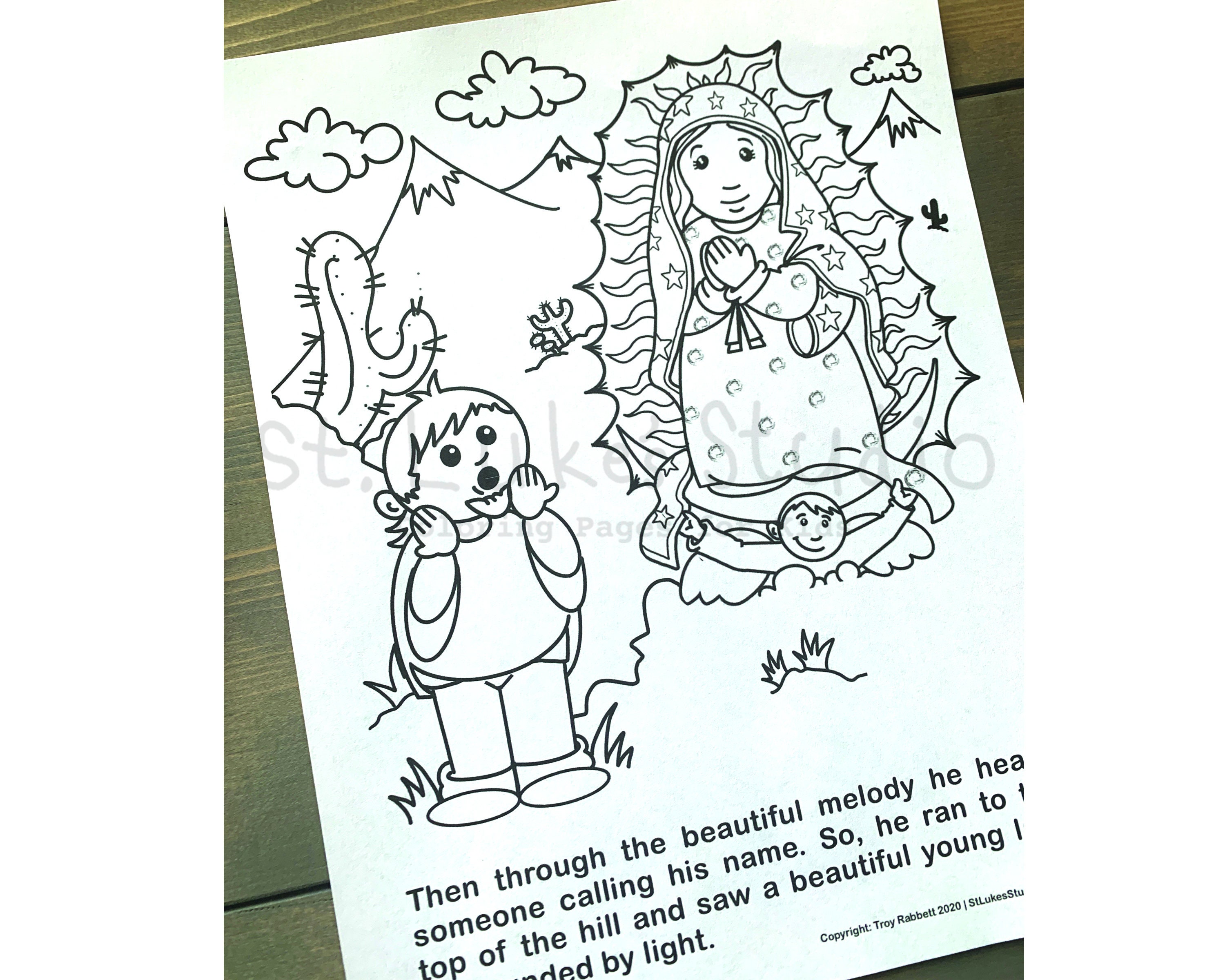 Our Lady of Guadalupe Coloring and Learning Book for Catholic Kids ...