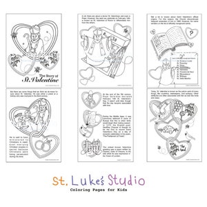 The Story of St. Valentine Coloring and Learning Book for Catholic Kids ...