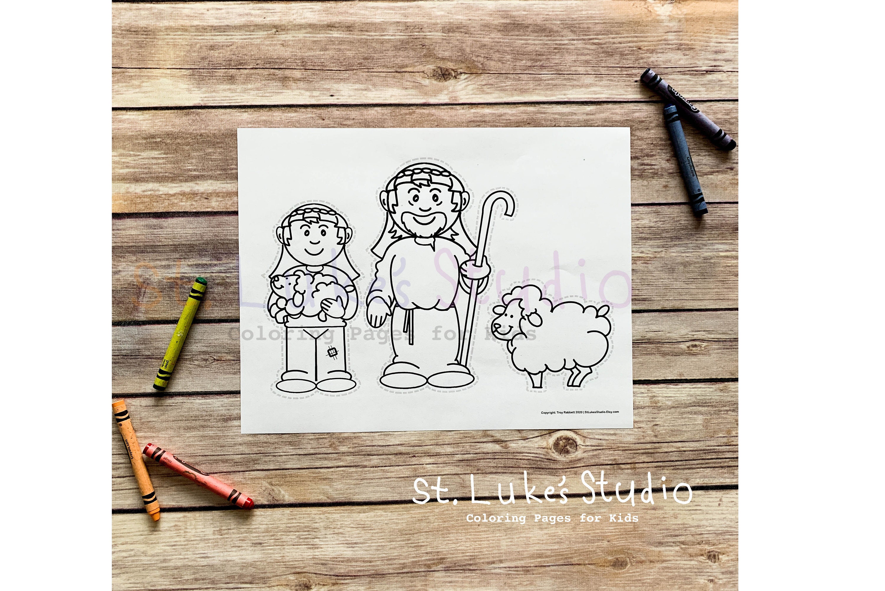 Nativity Coloring and Activity Packet for Kids - Digital Download ...