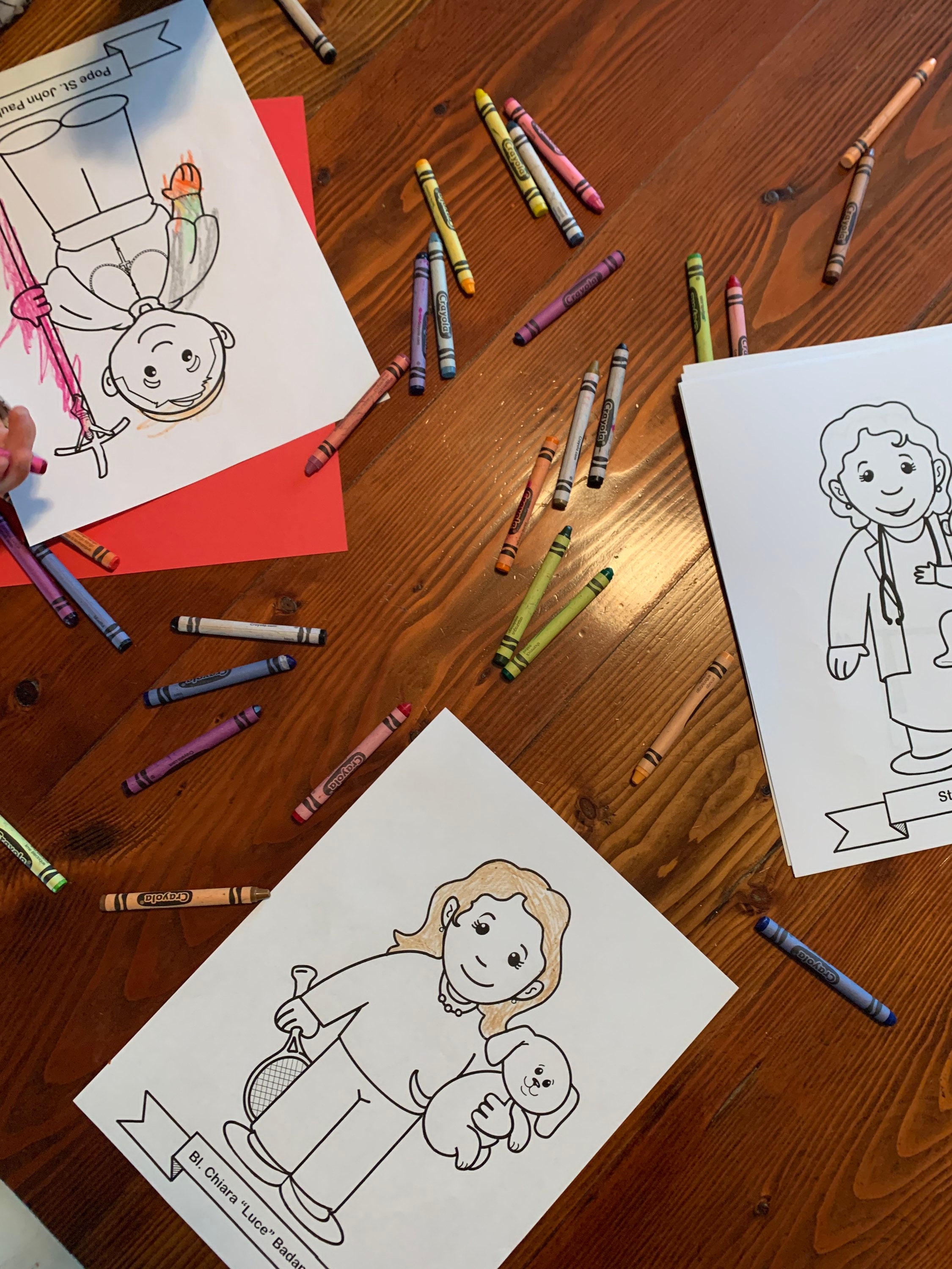 St. Gianna Beretta Molla Coloring Page for Catholic Kids - Digital ...