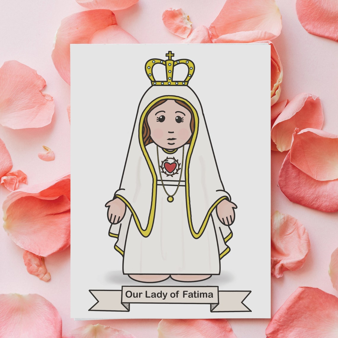 Our Lady of Fatima Coloring Pages & Printable Photos for Catholic Kids ...