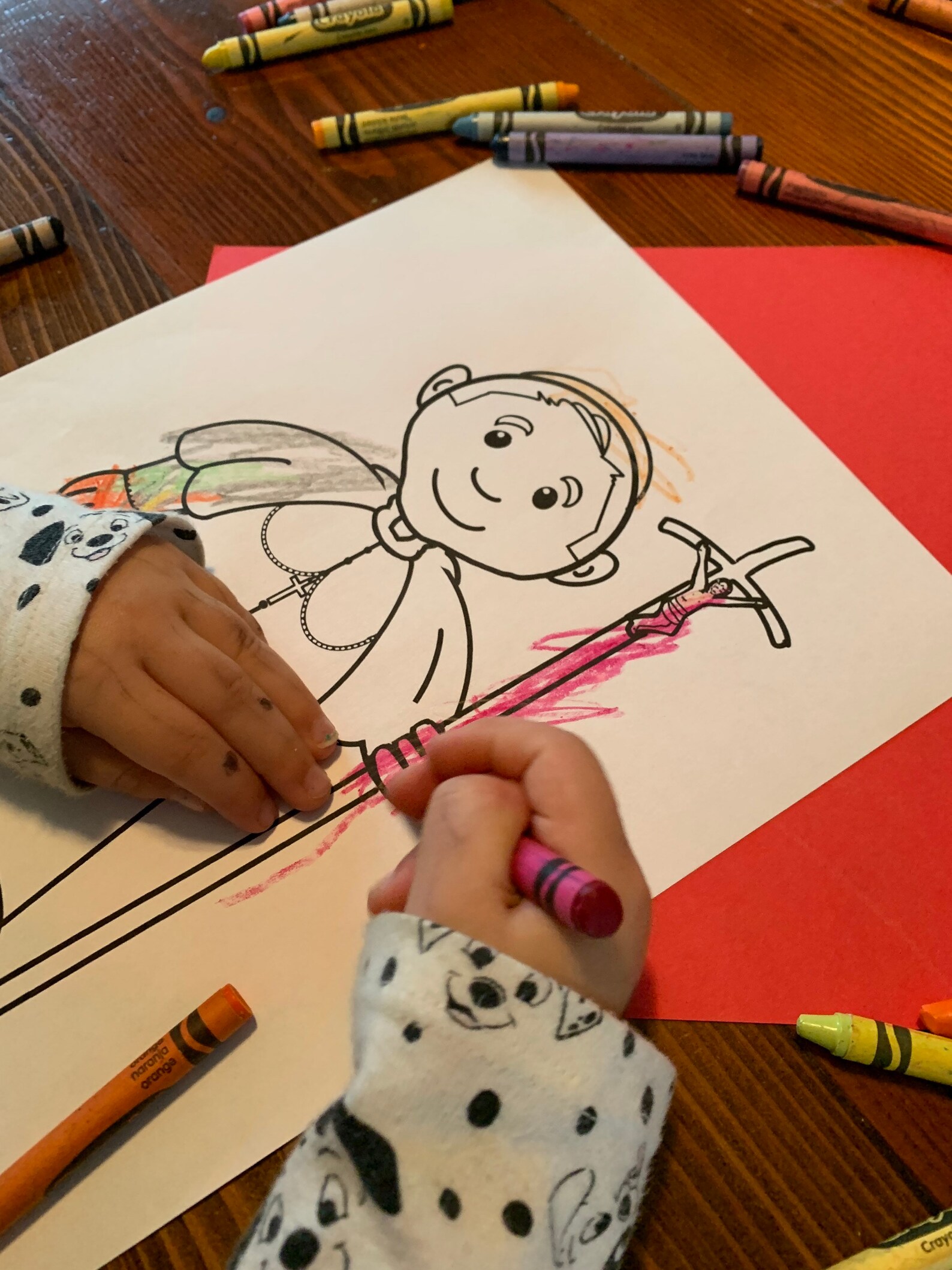 Saint Pope John Paul II Coloring Page for Catholic Kids - Digital ...