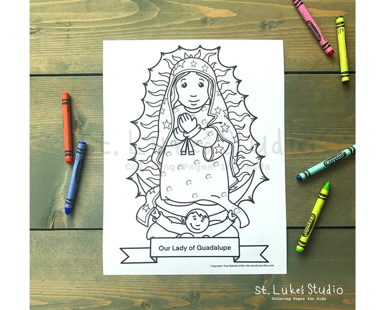 Our Lady of Guadalupe Coloring and Learning Book for Catholic Kids ...