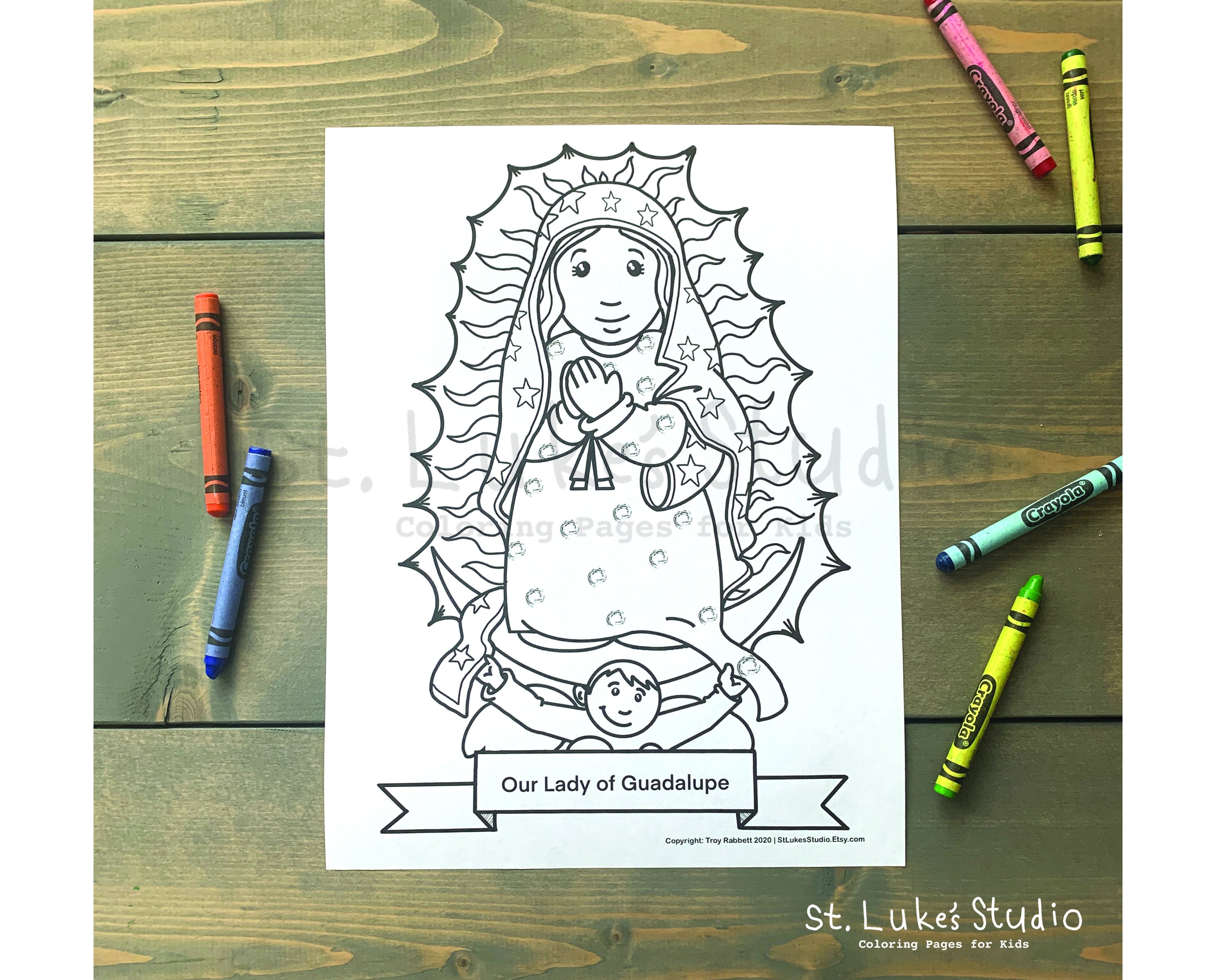 Our Lady of Guadalupe Coloring and Learning Book for Catholic Kids ...
