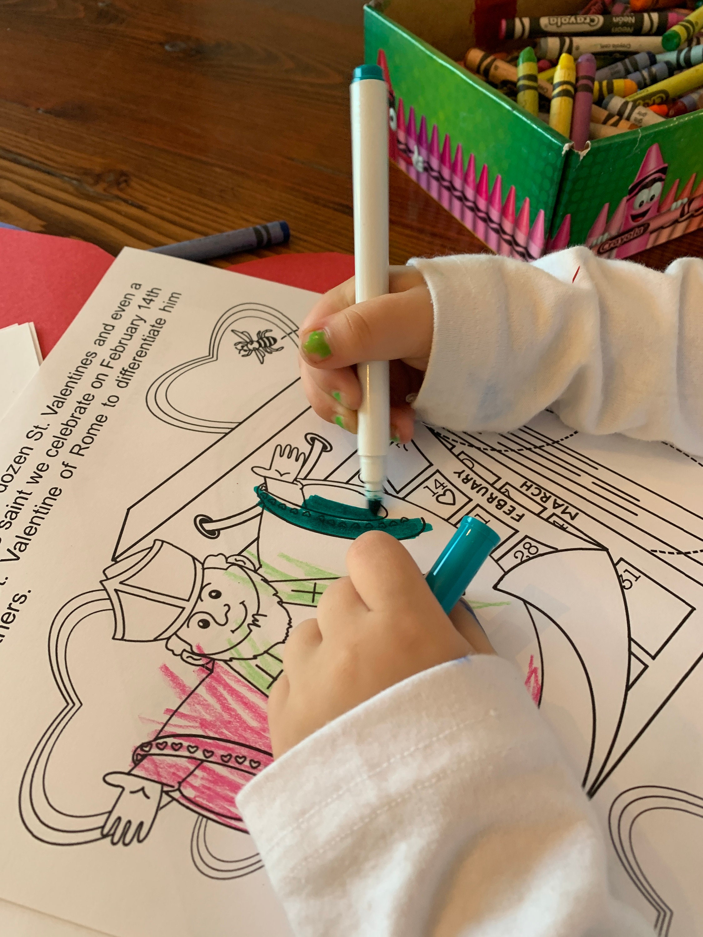 The Story of St. Valentine Coloring and Learning Book for - Etsy