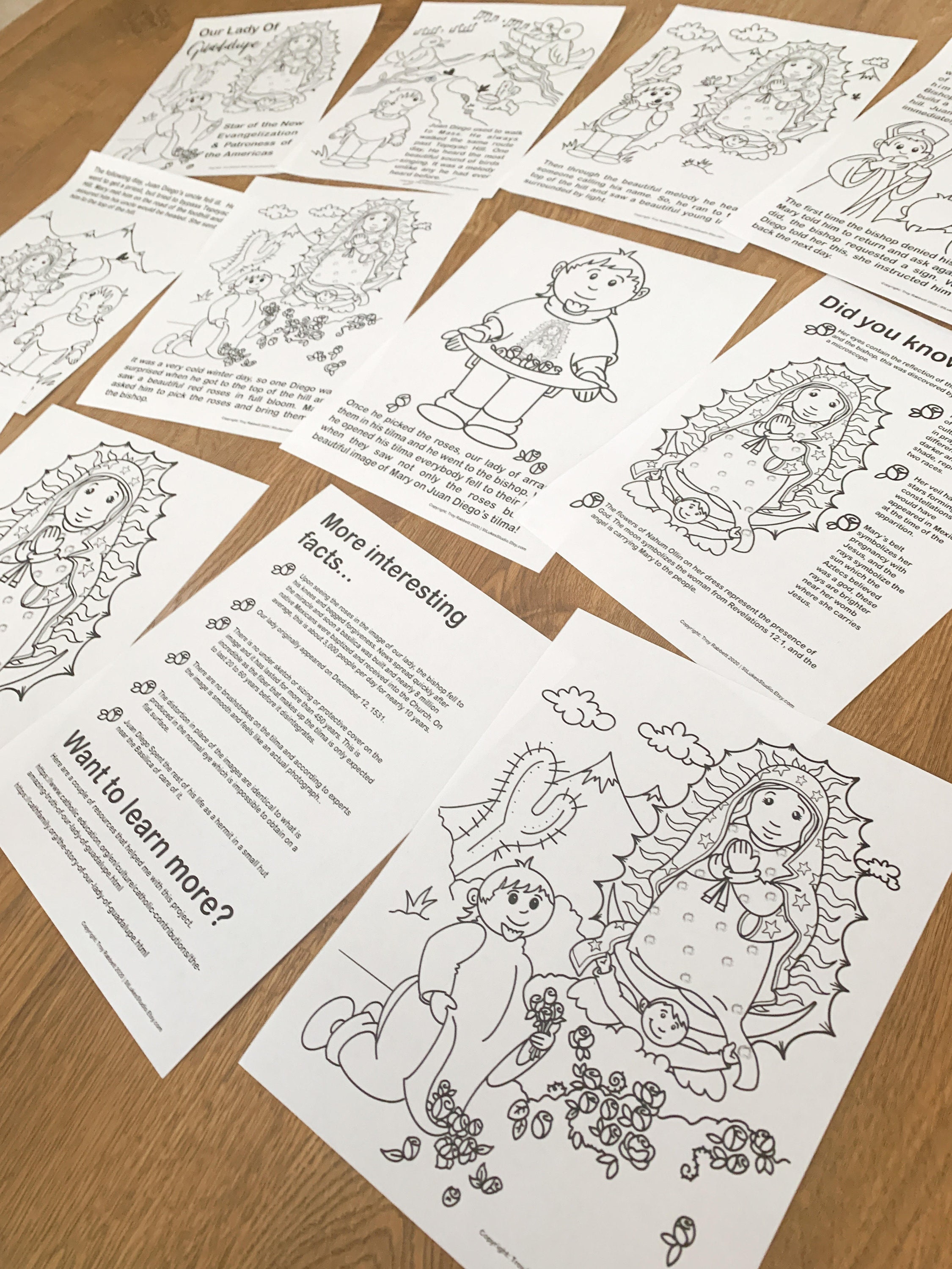 Our Lady of Guadalupe Coloring and Learning Book for Catholic Kids ...
