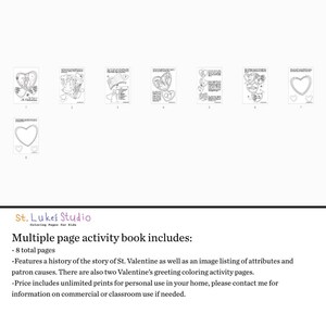 The Story of St. Valentine Coloring and Learning Book for Catholic Kids ...