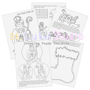 St. Nicholas, the True Story Coloring and Learning Book for Catholic ...