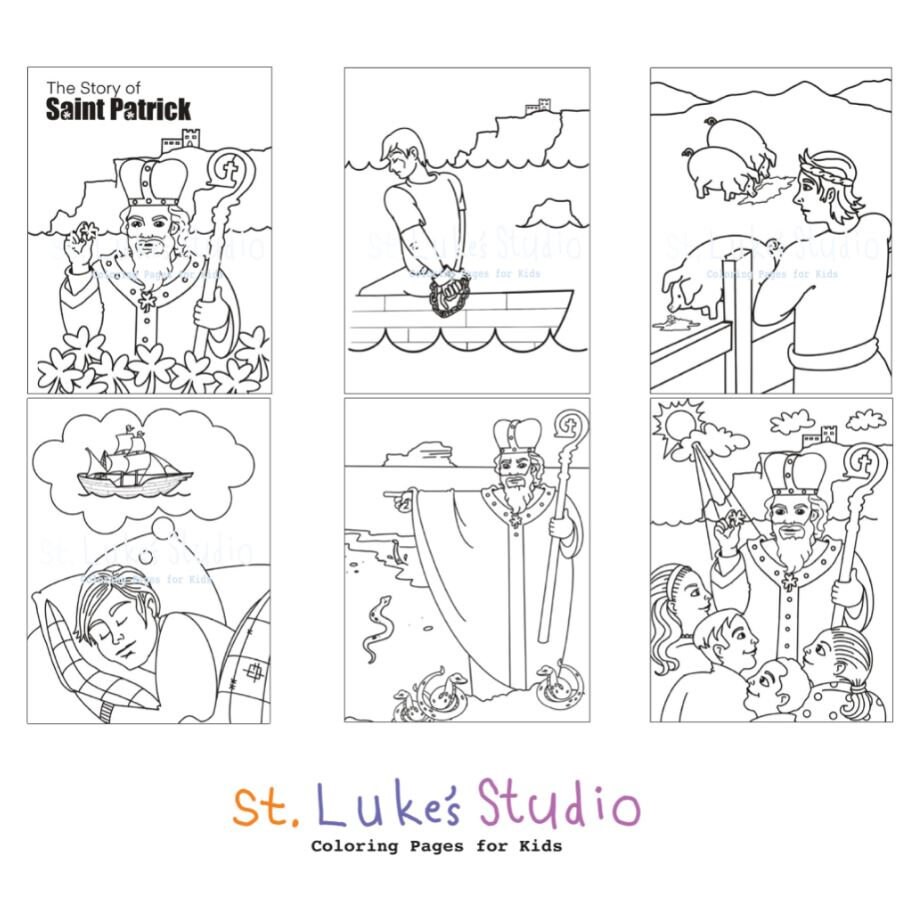 The Story of St. Patrick Coloring and Learning Book for Catholic Kids ...