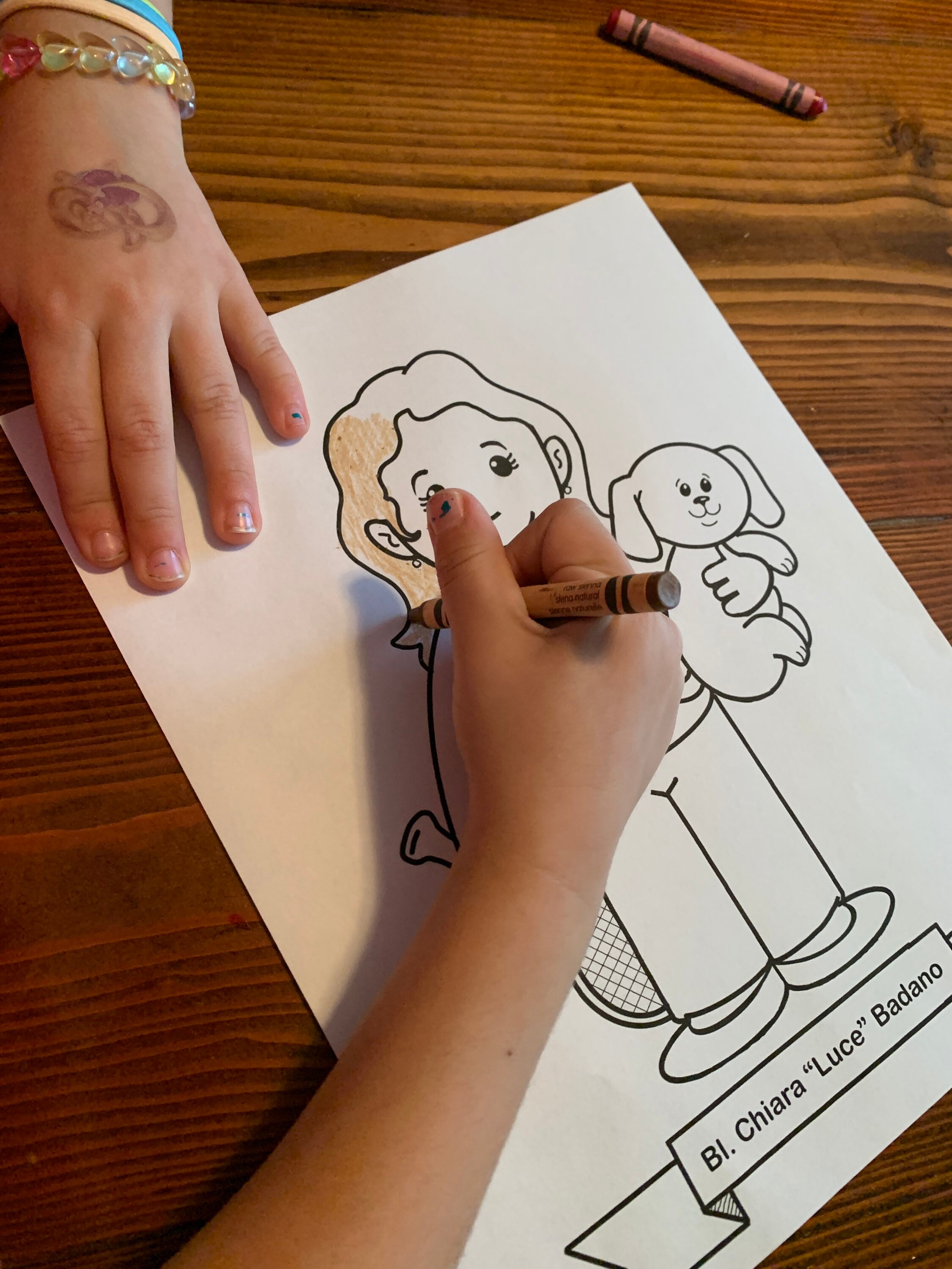 Blessed Chiara Luce Badano Coloring Page for Catholic Kids - Digital ...
