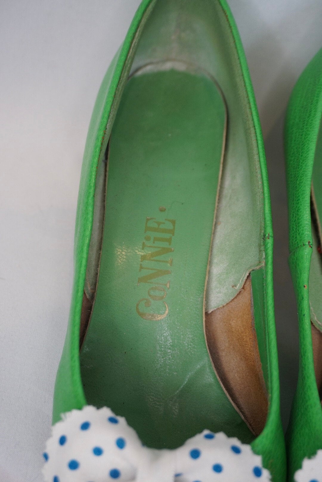 Size 8.5 1950s/60s Vintage Bright Green Heels With Blue and - Etsy