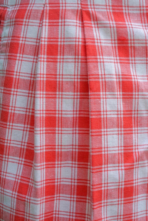1990s Liz Sport Red Checkered Shorts - Gem