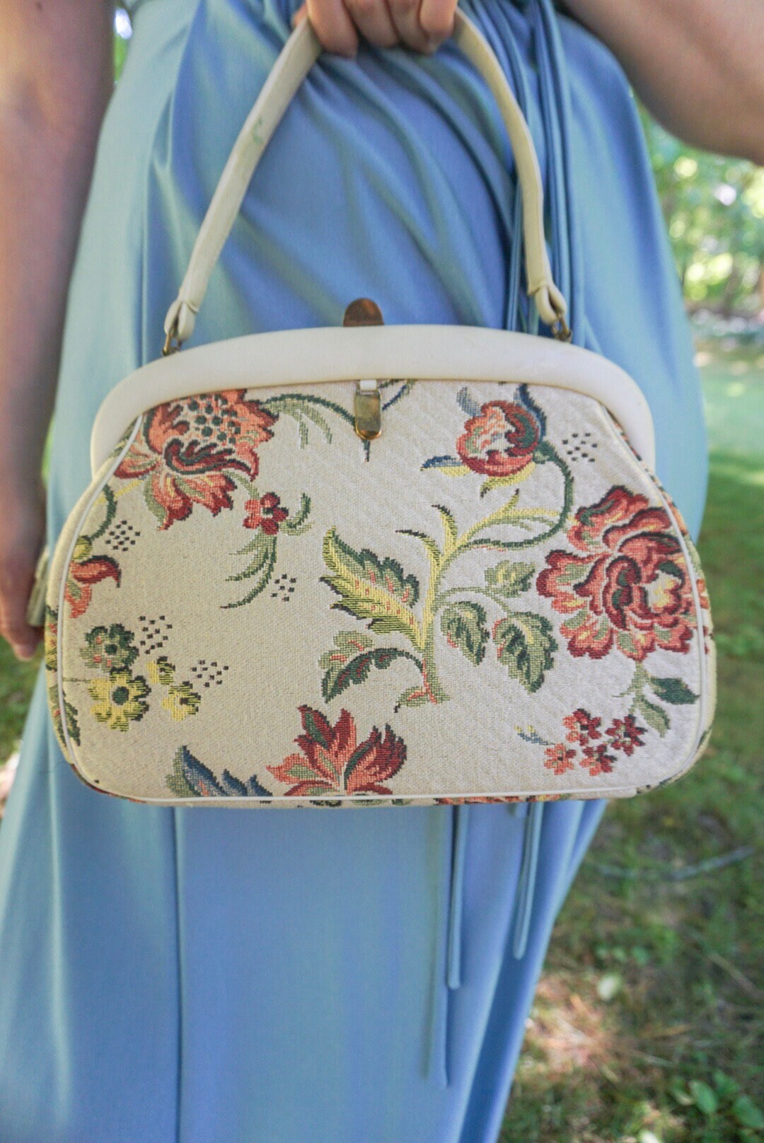 Vintage Tapestry Purse - Etsy