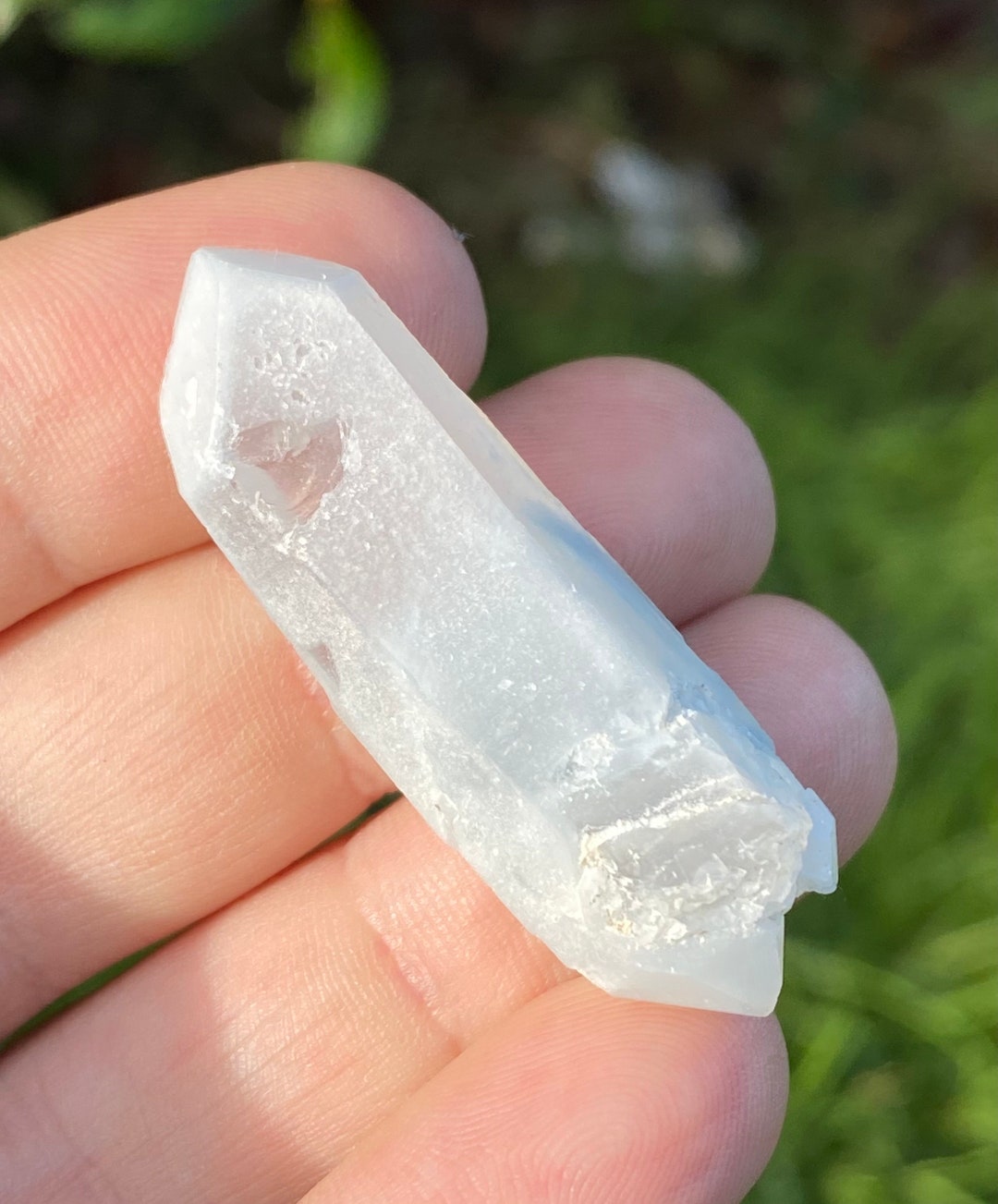 Rare DT Blue Amphibole Indicolite Tara Quartz Double Terminated Healing ...