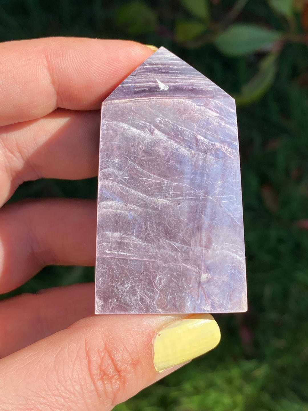 Purple Lepidolite Tower: Mica Gem Healing Crystal Point - Etsy