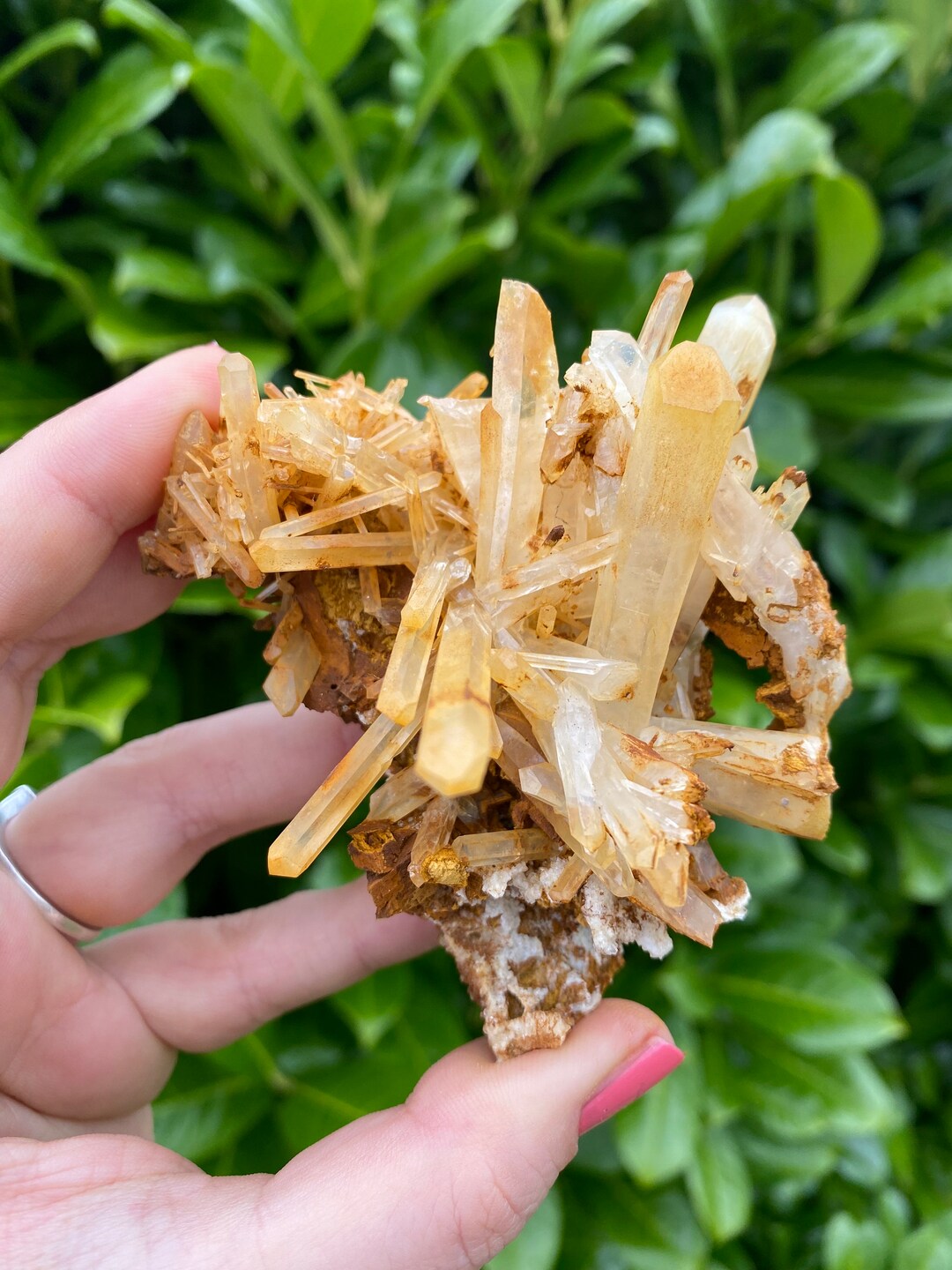 Colombian Mango Halloysite Quartz Cluster: Natural Healing Crystal - Etsy