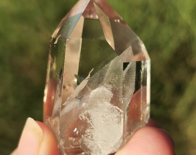 Natural Brazilian Phantom Pyramid Light Smoky Quartz Crystal Healing ...