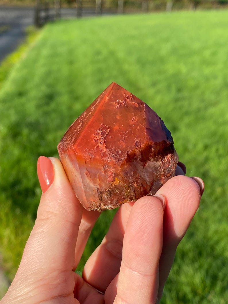 Reserved for James RARE Red Dreamcoat Lemurian Quartz Unpolished Rough ...