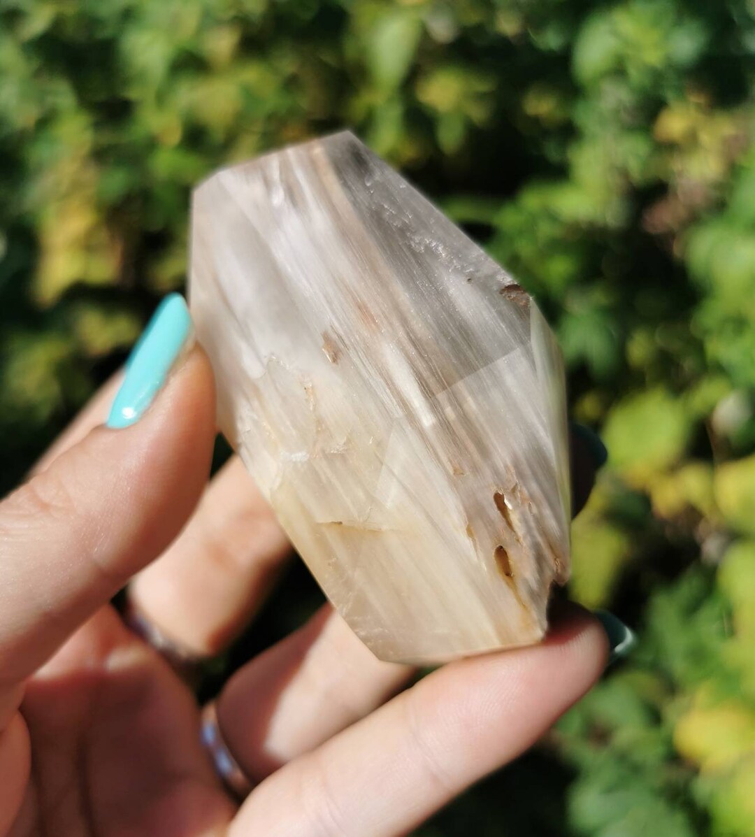 WATCH VIDEO Rare Silver White Amphibole Angel Wings Quartz - Etsy