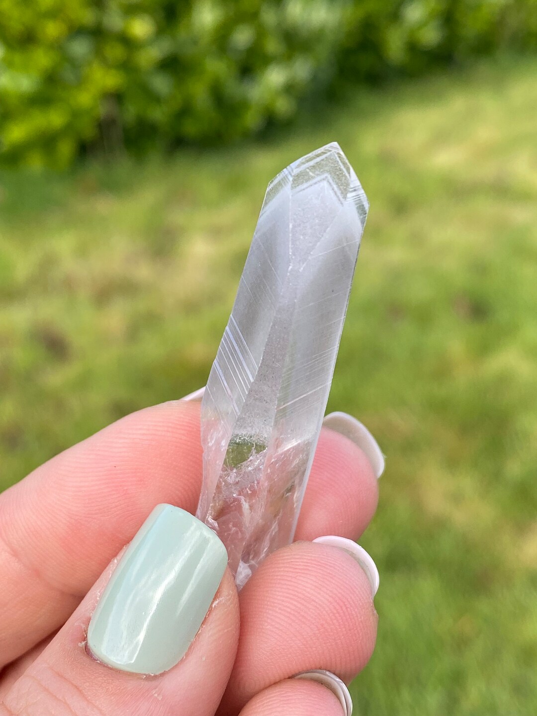 Colombian Lemurian Lithium Grey Phantom Quartz Crystal New Discovery La ...
