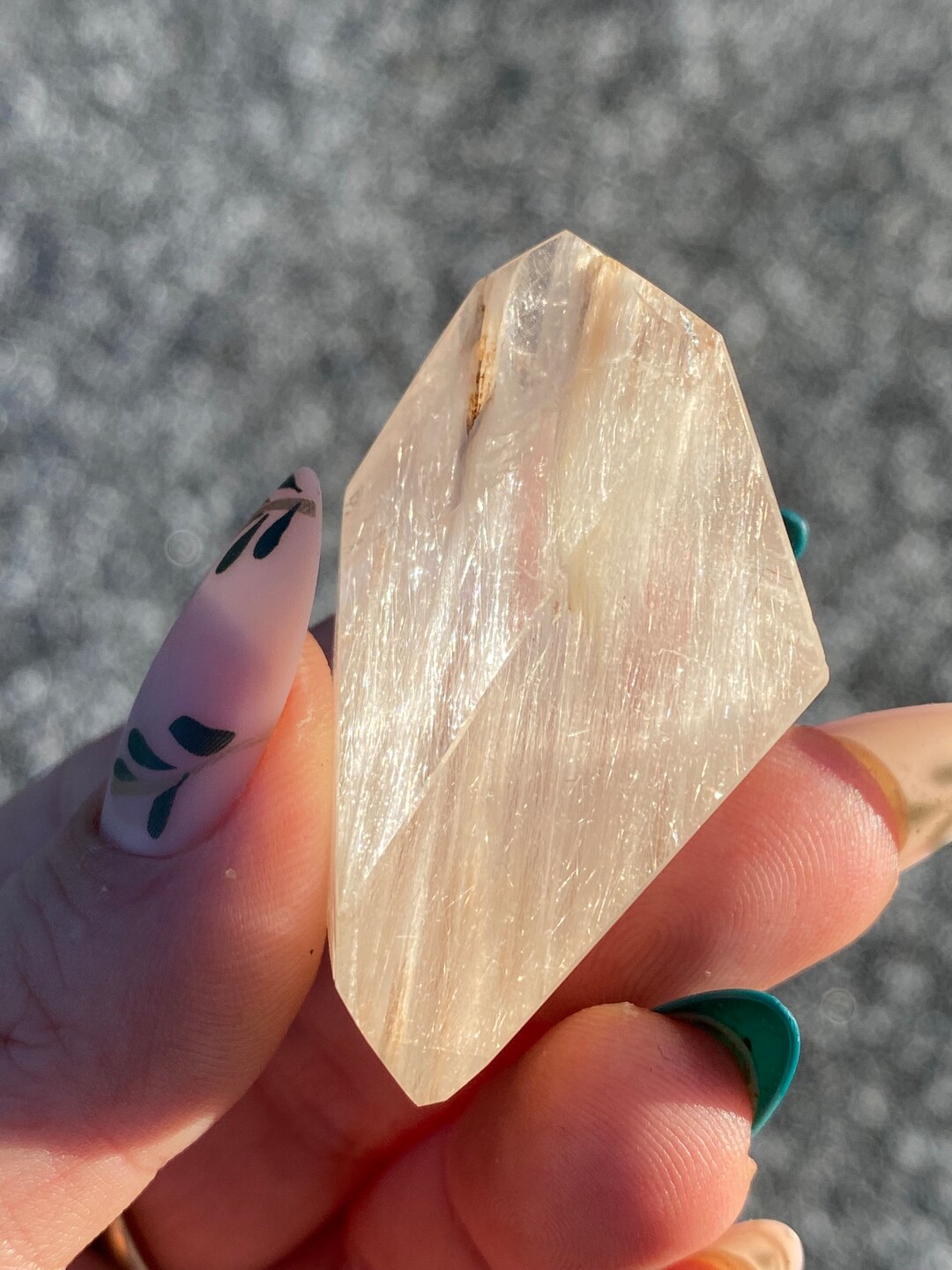 Brazilian Amphibole Angel Wings Quartz: Polished Freeform Crystal - Etsy