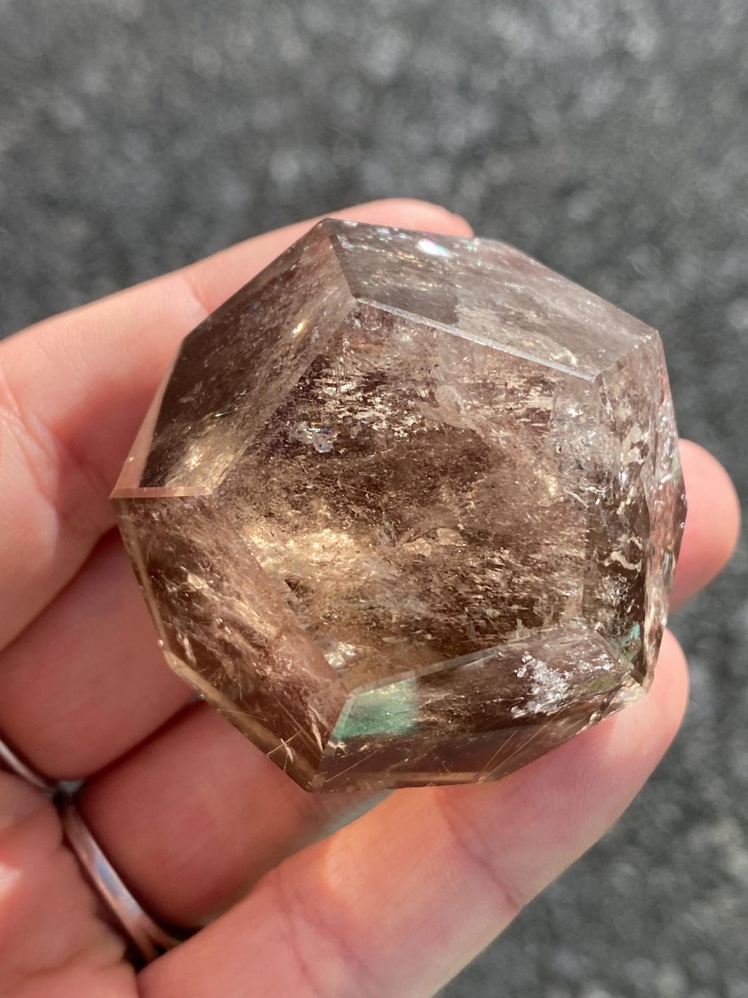 Smoky Quartz Dodecahedron Platonic Solids Polished Crystal From Brazil ...