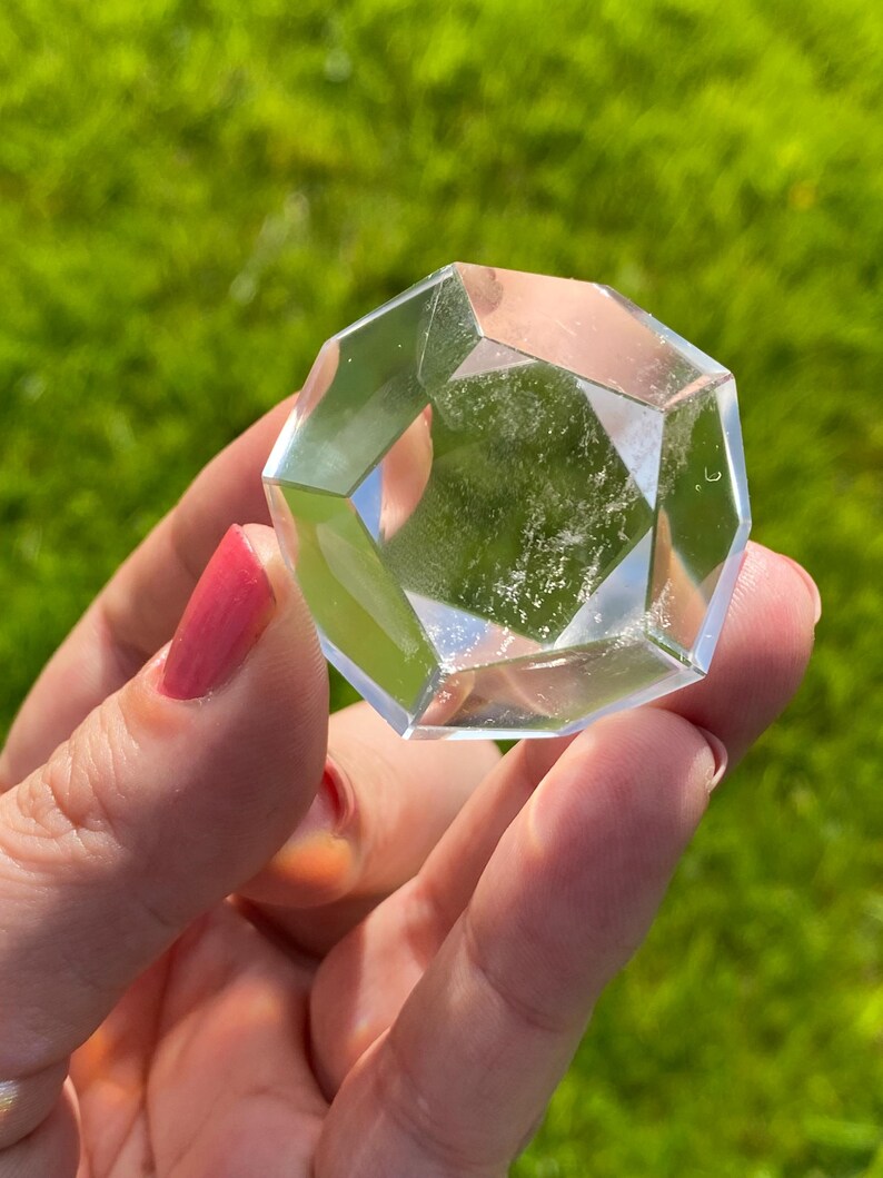 Lemurian Quartz Dodecahedron: Sacred Geometry Healing Crystal - Etsy