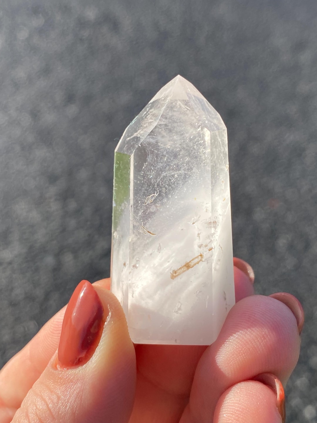 Rare White Amphibole Angel Wings Phantom Quartz Tower - Brazilian ...