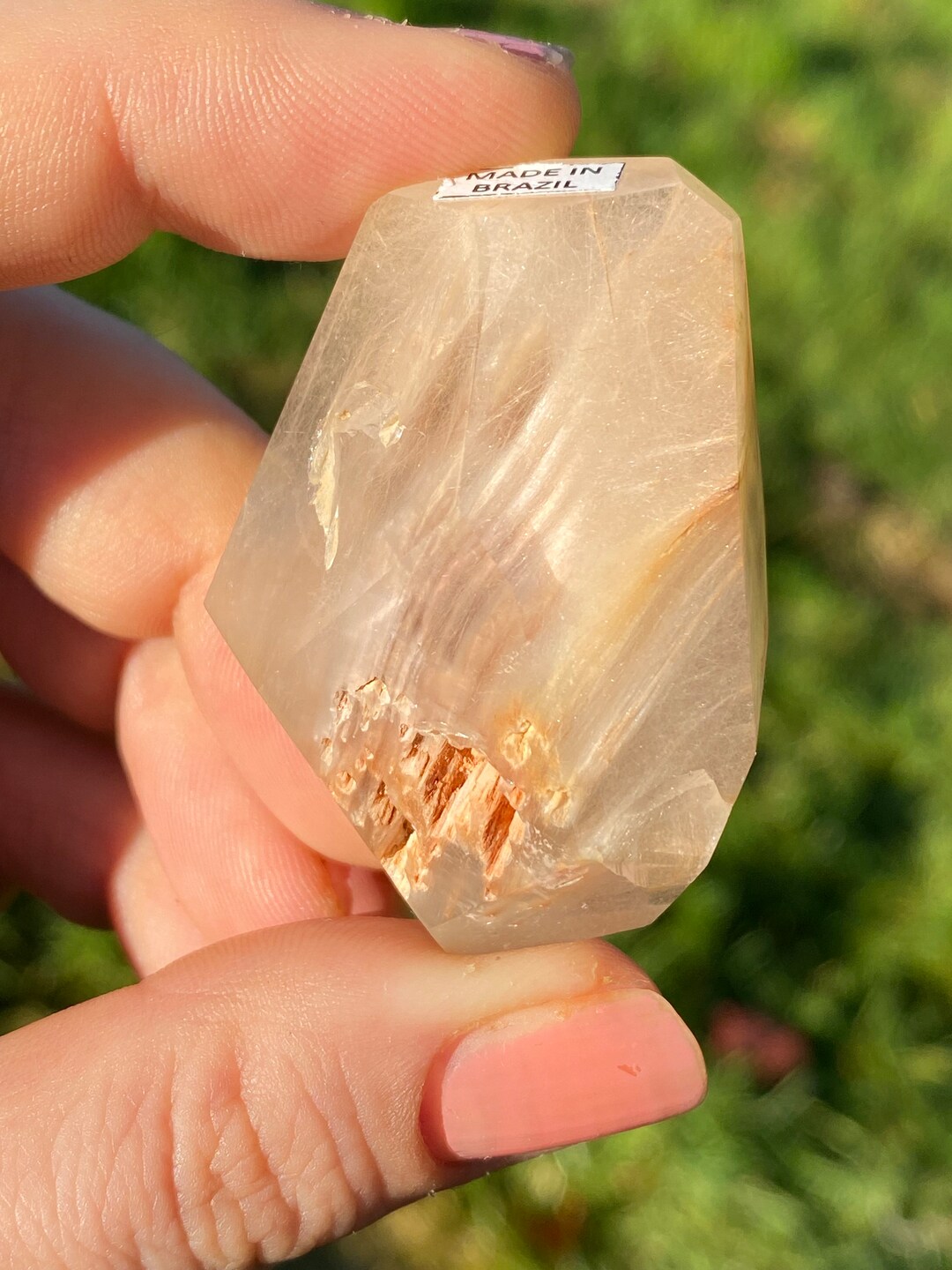 Rare Angel Wing Amphibole Quartz: Silver Hair Crystal Healing Stone - Etsy
