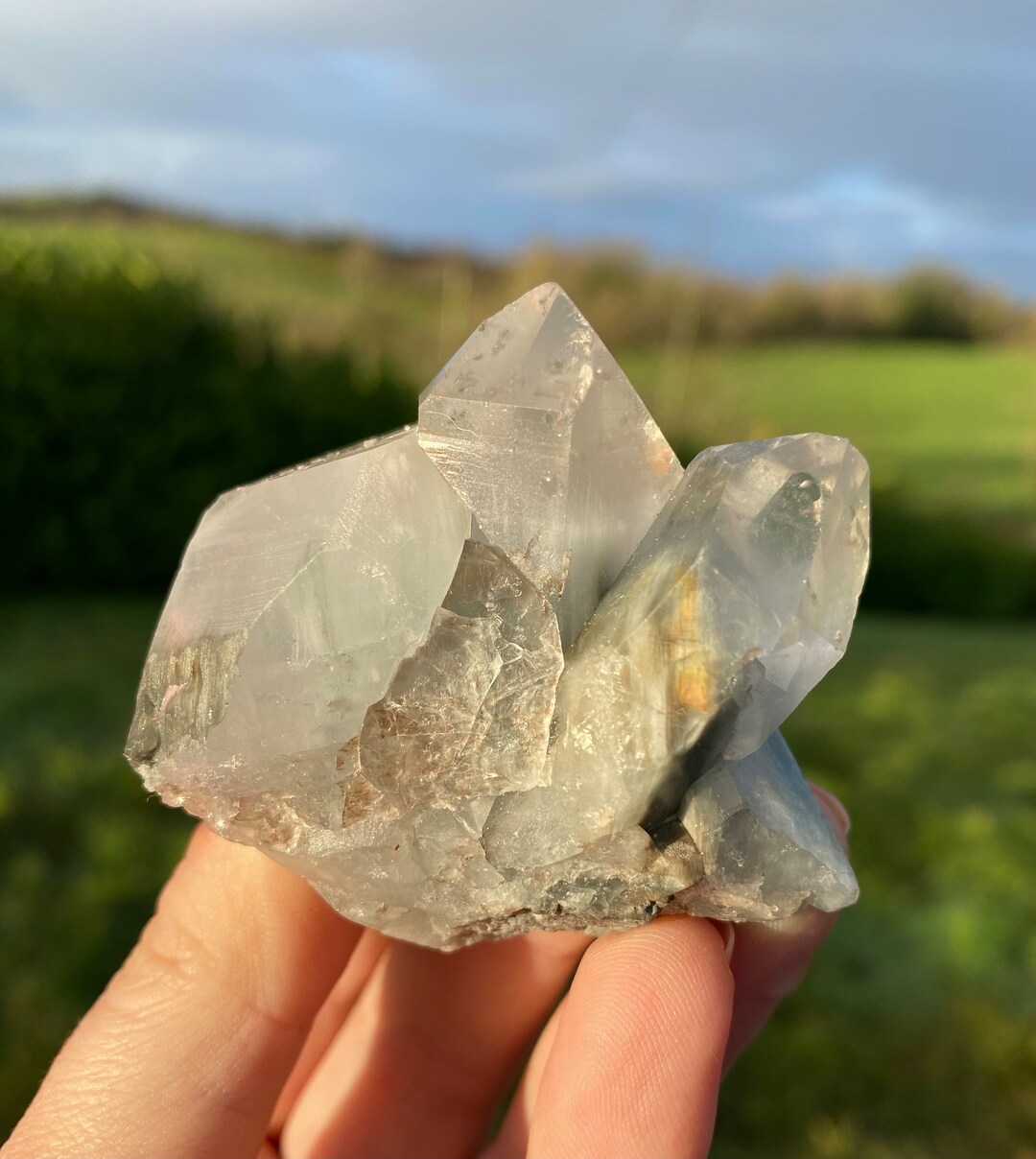 Rare Blue Tara Amphibole Riebeckite Tourmaline Quartz Cluster Healing ...