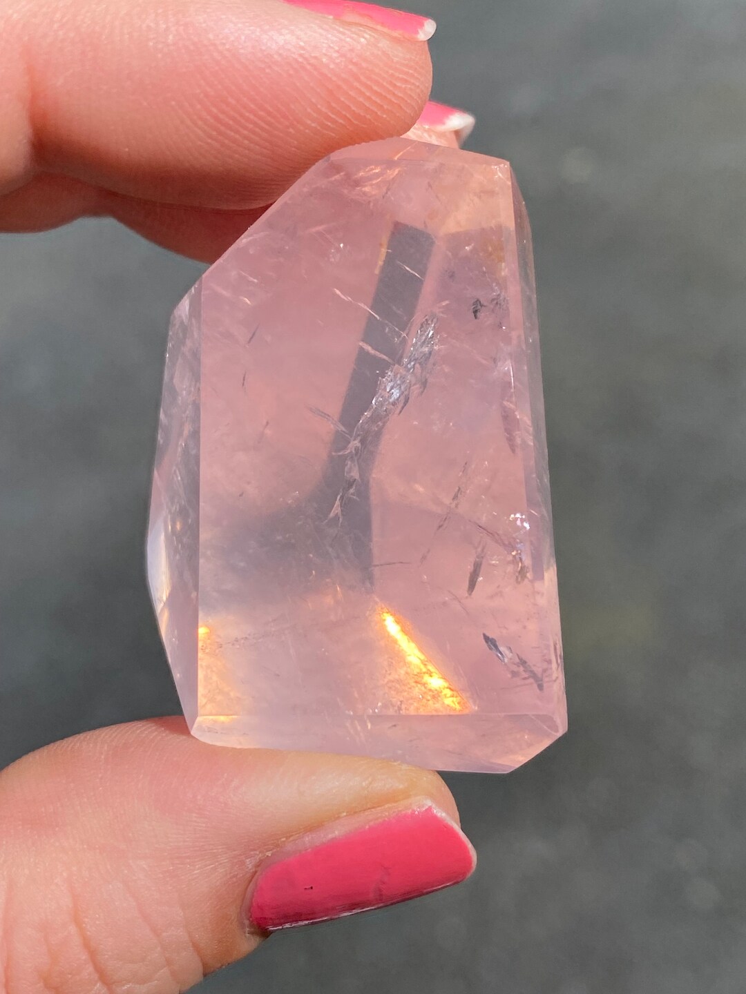 AAA Gemmy Bahia Rose Quartz Rare Candy Pink Highest Quality Freeform - Etsy