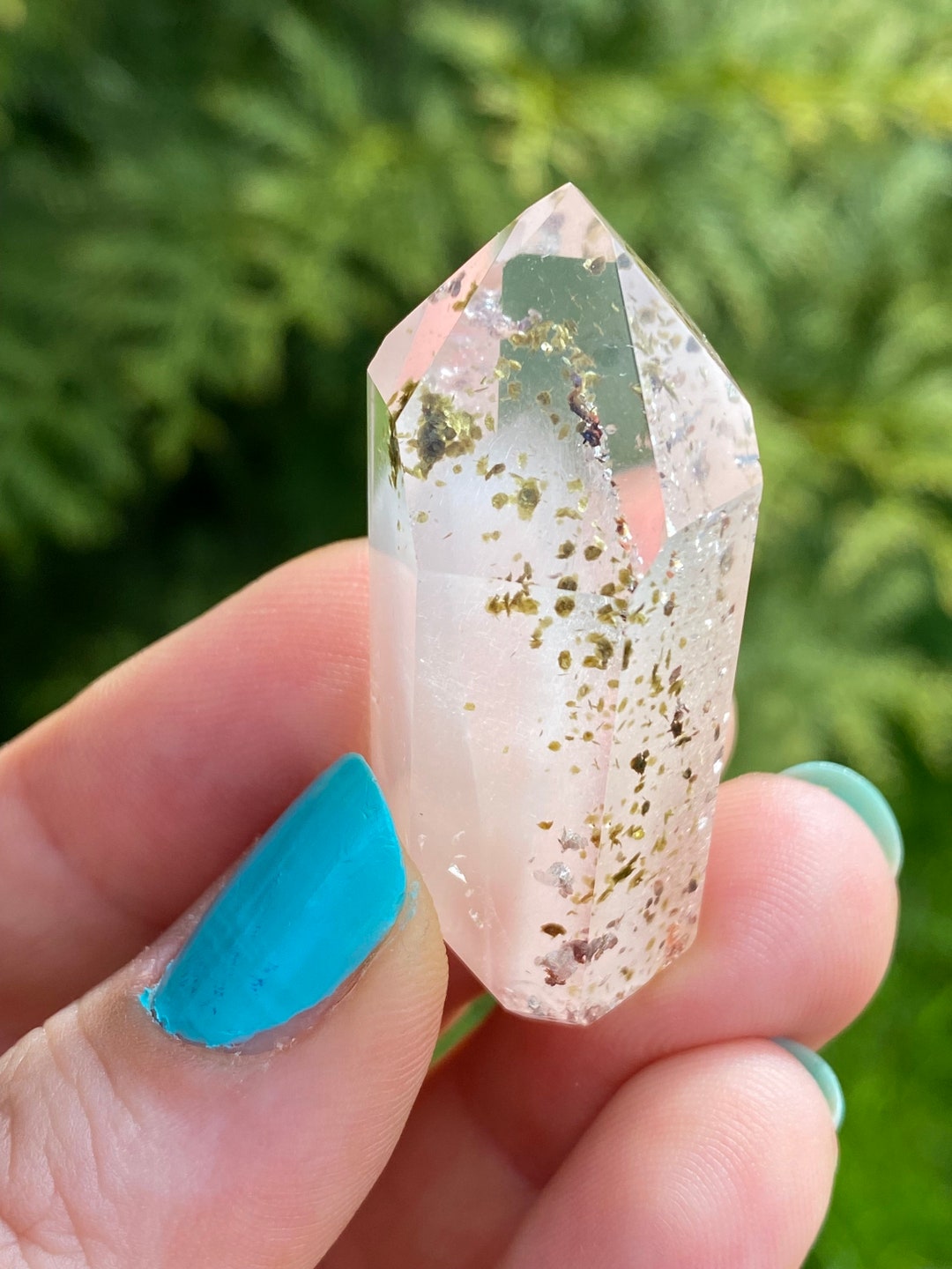Rare Pink Amphibole With Epidote Angel Wings Quartz High Quality ...
