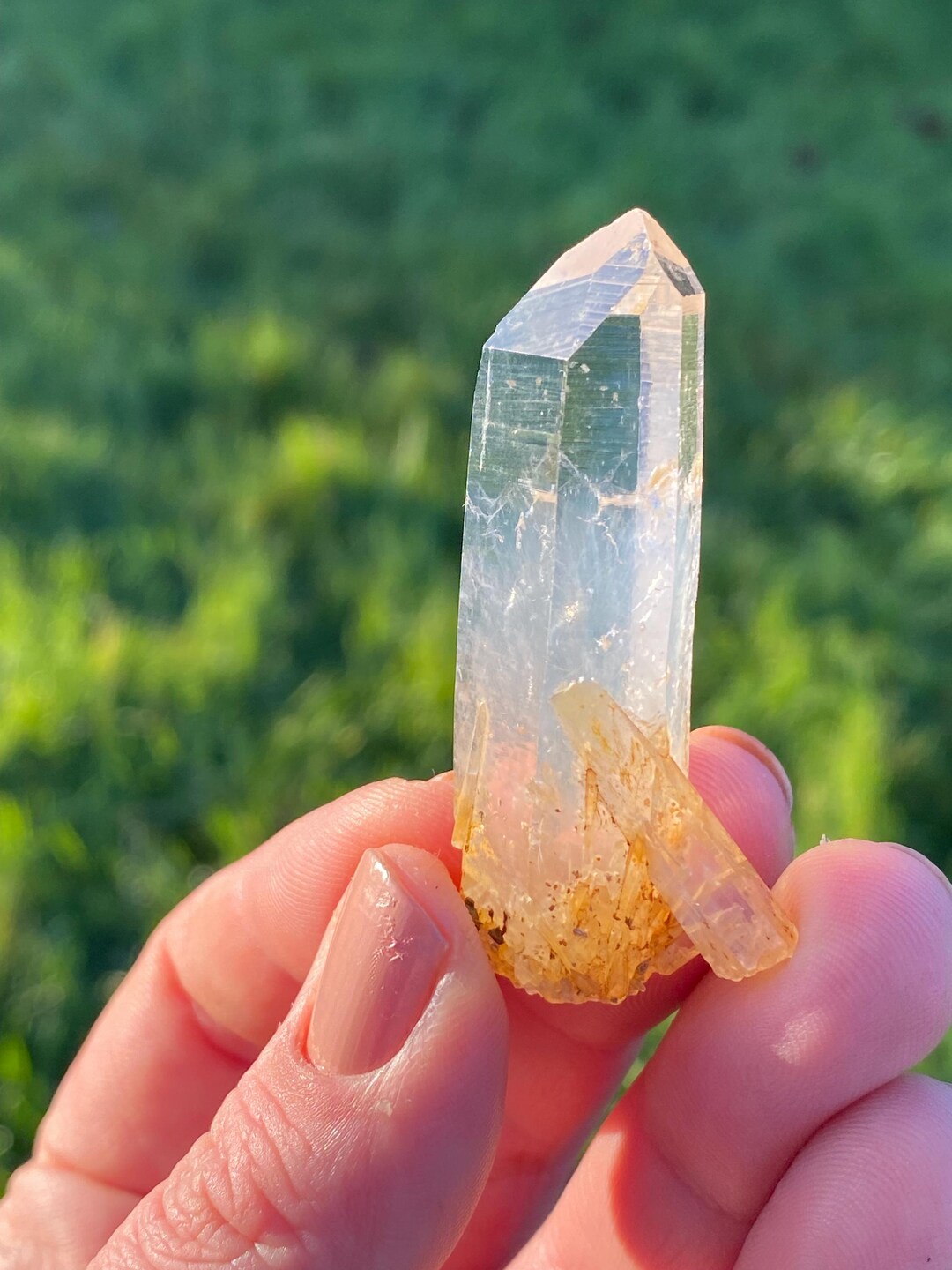 Colombian Lemurian Light DNA Codes Blue Mist Golden Healer Quartz Healing Crystal Point Reiki - Etsy