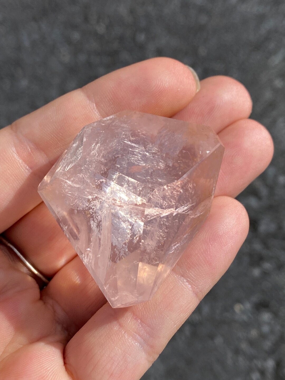AAA Gemmy Bahia Rose Quartz Rare Candy Pink Highest Quality Freeform - Etsy
