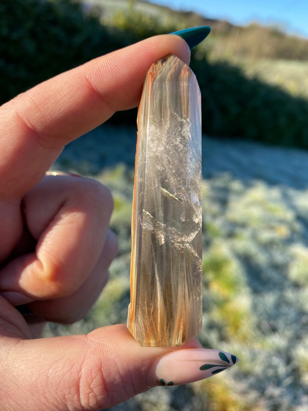 Rare Amphibole Angel Wings Quartz High Quality Semi Polished Point From ...