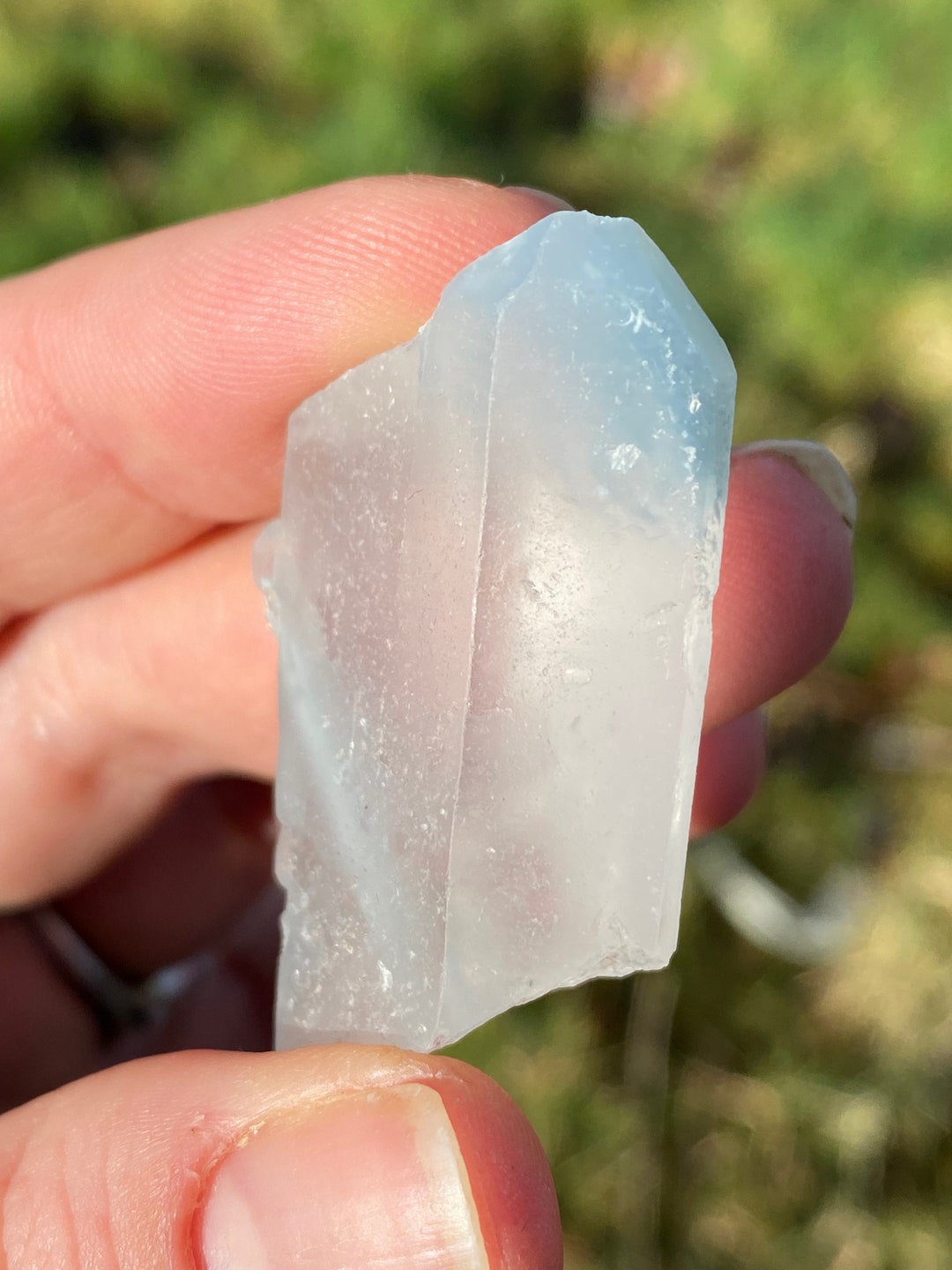 Rare Blue Tara Amphibole Riebeckite Tourmaline Quartz Healing Crystal ...