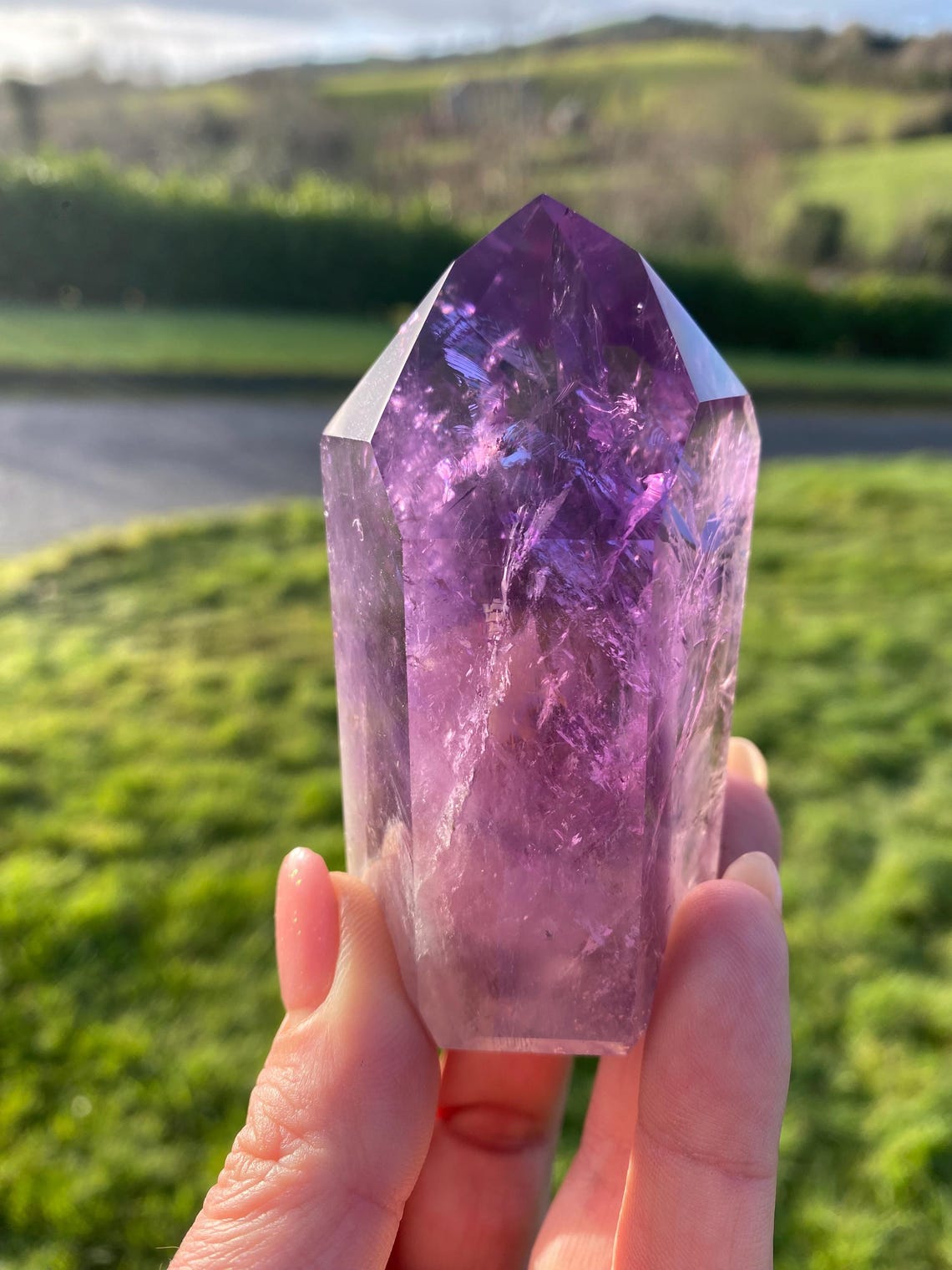 Deep Purple Bahia Amethyst Tower Point High Quality Brazilian Crystal ...