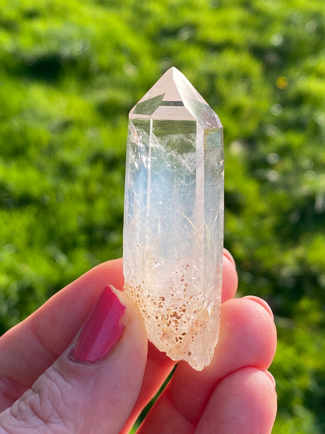 Colombian Lemurian Light DNA Codes Blue Mist Golden Healer Quartz ...