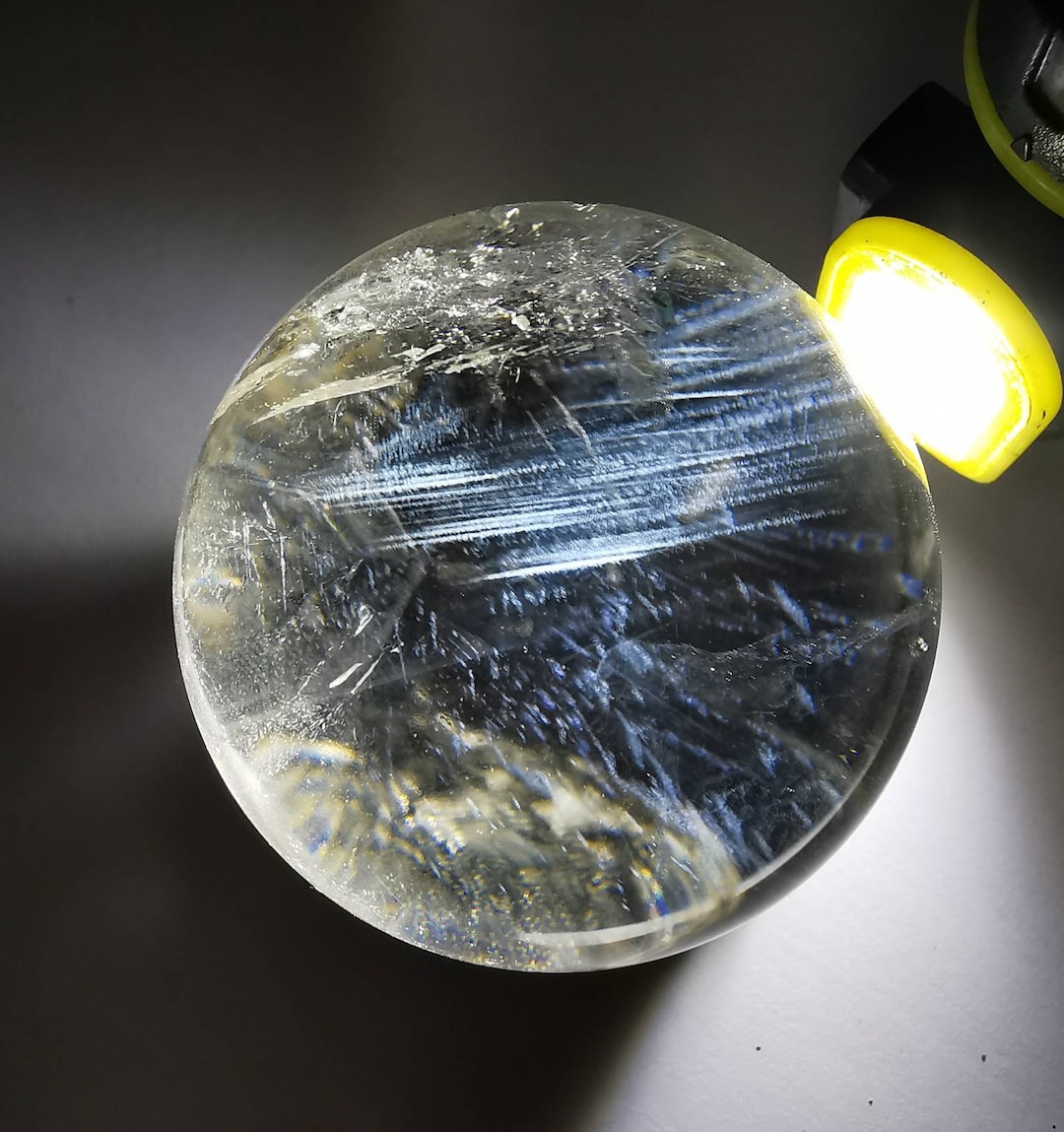 49mm Stunning Blue Angel Feathers Hair AAA Minas Gerais Clear Quartz ...