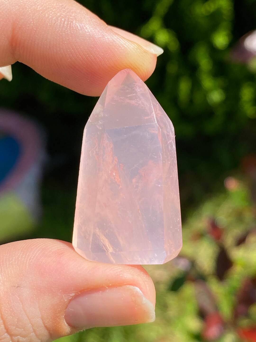 Bahia Rose Quartz Candy Pink Gemmy Best Quality Mini Tower Point - Etsy