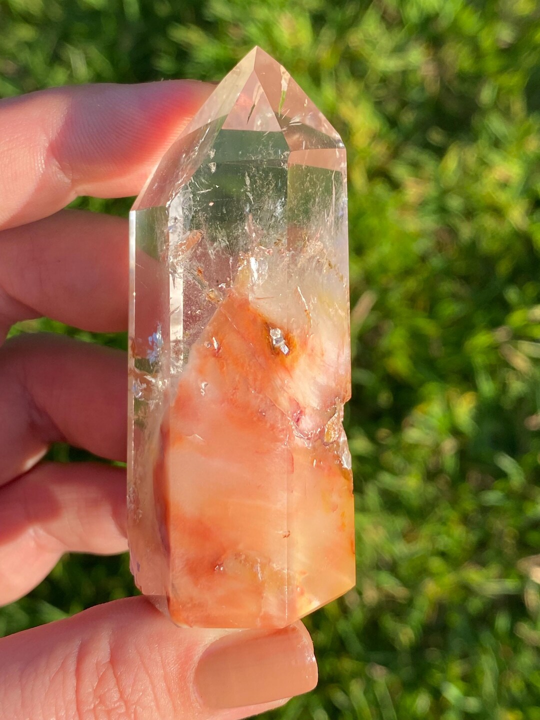 Rare Pink Orange Amphibole Angel Wings Quartz High Quality Tower From ...