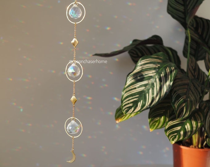Blue Heart Suncatcher, 30mm Crystal Prism, Hanging Prism, Sun Catcher ...