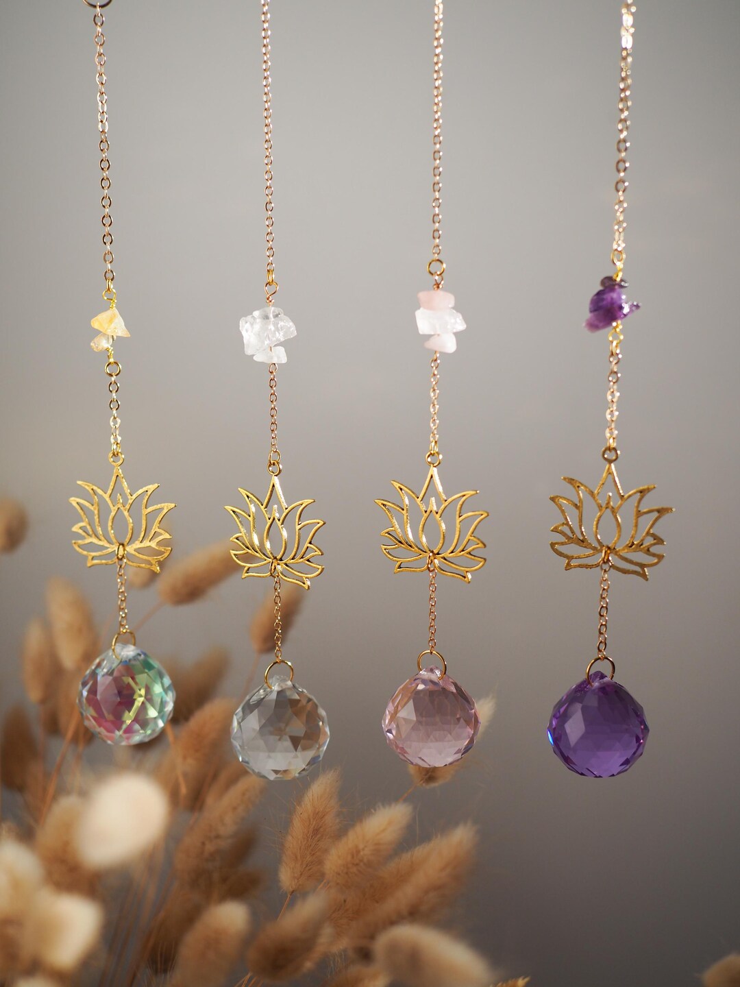 Lotus Flower Rainbow Prism Suncatcher - Etsy