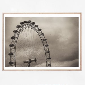 London Eye Poster, London Printable, Fine Art Photography, Digital ...