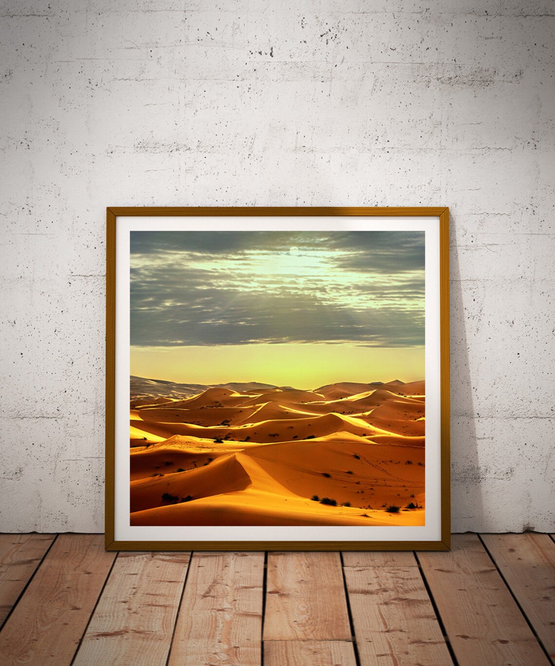 Desert and Clouds Printable Sahara Square Print Instant - Etsy